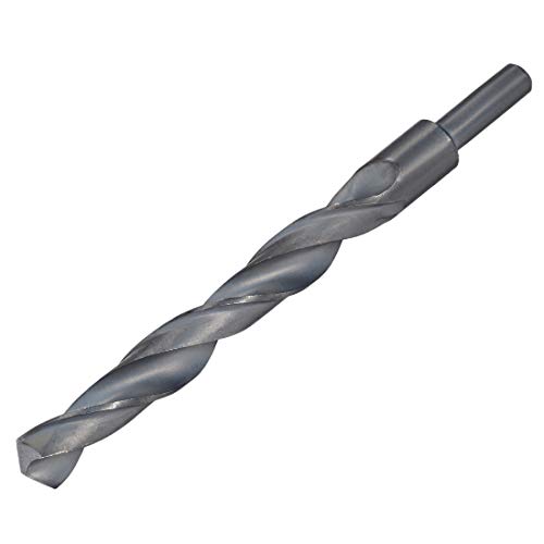 uxcell Reduced Shank Twist Drill Bits 16mm High Speed Steel 4241 with 10mm Shank for Aluminum Alloy Steel Metal Plastic Wood