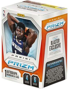 2019-20 panini prizm basketball blaster box - in stock - 1 autograph or memo. card per box - chase zion williamson prizm rookie cards! bonus: free zion custom rc.