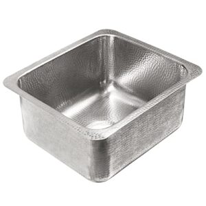 Sinkology SP701-17HSB-AMZ-B Wilson Undermount 17 Brushed and Basket Strainer Drain Crafted Stainless Steel Bar Prep Sink