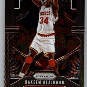 2019-20 Prizm Basketball #4 Hakeem Olajuwon Houston Rockets Official NBA Trading Card From Panini America