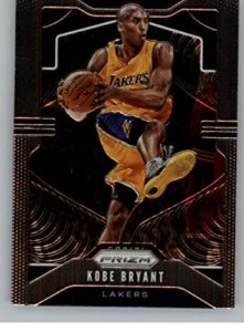 2019-20 prizm basketball #8 kobe bryant los angeles lakers official nba trading card from panini america