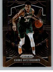 2019-20 prizm basketball #152 giannis antetokounmpo milwaukee bucks official nba trading card from panini america