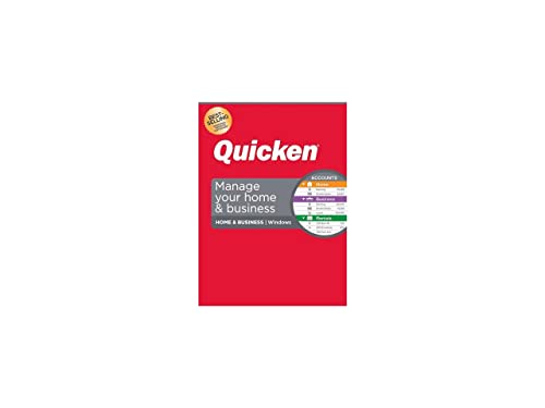 Quicken Home & Business Personal Finance-Track personal and business transactions all in one place– 1Year Subscription (Windows)