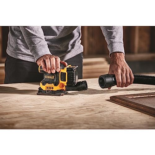 DEWALT 20V MAX* XR Palm Sander, Sheet, Variable Speed, 5-Ah Battery, 1/4-Inch (DCW200P1)