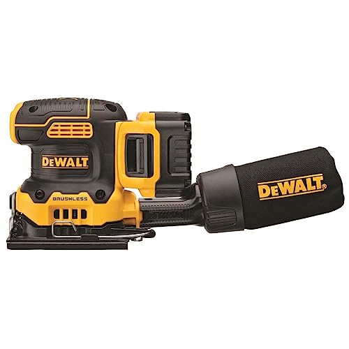 DEWALT 20V MAX* XR Palm Sander, Sheet, Variable Speed, 5-Ah Battery, 1/4-Inch (DCW200P1)