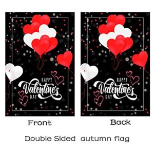 Flagmax Valentine Flag, Double Sided Valentine's Day Flag Red Love Valentine Garden Flag 28 x 40 Inch Valentine House Flags for Valentine's Day Decoration