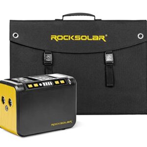 ROCKSOLAR WEEKENDER RS81 88Wh, 80W PEAK 120W, 24000mAh, AC/DC output + 5 USB, compact and ultra-lightweight (1.9LB), easily fits into a handbag/backpack, a perfect day-tripping companion.