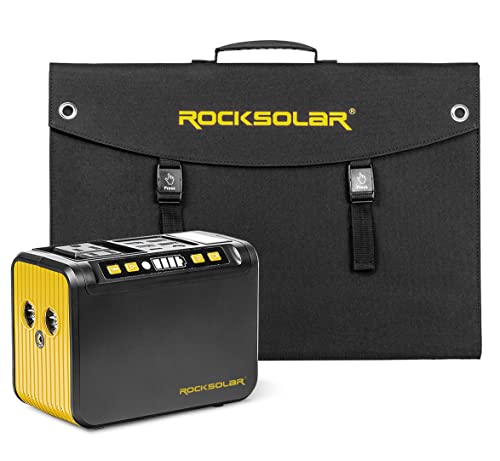 ROCKSOLAR WEEKENDER RS81 88Wh, 80W PEAK 120W, 24000mAh, AC/DC output + 5 USB, compact and ultra-lightweight (1.9LB), easily fits into a handbag/backpack, a perfect day-tripping companion.