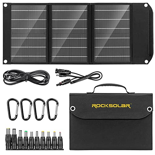 ROCKSOLAR WEEKENDER RS81 88Wh, 80W PEAK 120W, 24000mAh, AC/DC output + 5 USB, compact and ultra-lightweight (1.9LB), easily fits into a handbag/backpack, a perfect day-tripping companion.