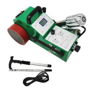 INTBUYING 1800W Automatic PVC Banner Welding Machine, Electric Heat Jointer Plastic Fabric Welder, Hot Air Edge Welder Kit for Advertising Cloth Banner Fabric PVC Roofing Seamless Splicing Machine