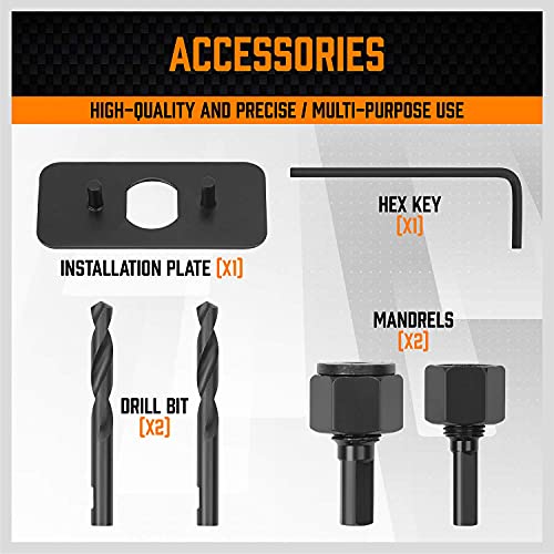 HORUSDY 19pcs Hole Saw Kit, Hole Saw Set with Saw Blades 6"(152mm) -3/4" (19mm), Ideal for Soft Wood, PVC Board and More