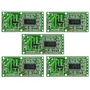 hiletgo 5pcs rcwl-0516 rcwl 0516 microwave radar sensor human sensor body sensor module induction switch module output 3.3v