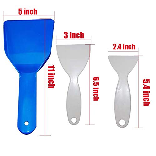 PayPie Plastic Refrigerator Ice Shovel Ice Scraper Snow Remover Cleaning Freezer Frost Shovel Ice Remover Scoop Set of 3