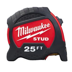 milwaukee 48-22-9725 25ft gen ii stud tape measure