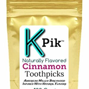 K-PiK Cinnamon Flavored Toothpicks - 100 Count