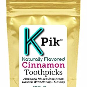 K-PiK Cinnamon Flavored Toothpicks - 100 Count