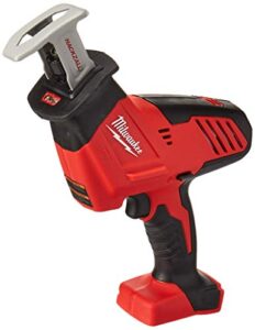 milwaukee 2625-20 m18 18-volt lithium-ion cordless hackzall reciprocating saw, bare tool (renewed)