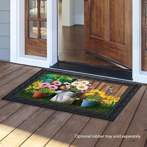 Briarwood Lane Spring Jubilee Floral Doormat Watering Can Indoor Outdoor 30" x 18"