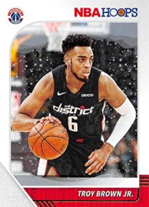 2019-20 panini hoops winter #194 troy brown jr. washington wizards nba basketball trading card