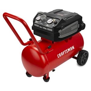 Craftsman Air Compressor, 10 Gallon 1.8 HP Max 175 PSI Pressure, Powerful and Portable Oil Free Compressor, Maintenance Free, for Home, Garage, Workshop, Model: CMXECXA0201041