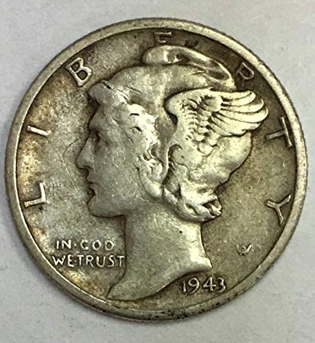 1943 D Mercury Dime 90% Silver 10c Fine