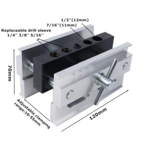 Self Centering Doweling Jig, JoyTube Drilling Guide Positioner Woodworking Doweling Jig Tool Hole Self Centering Locator