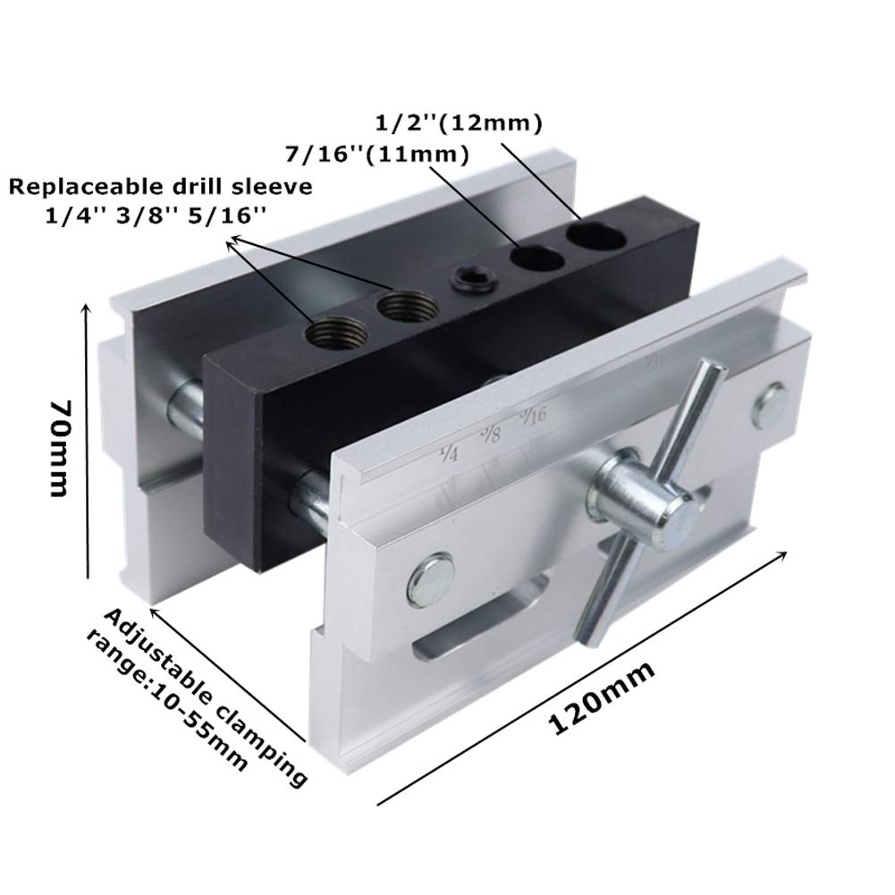 Self Centering Doweling Jig, JoyTube Drilling Guide Positioner Woodworking Doweling Jig Tool Hole Self Centering Locator