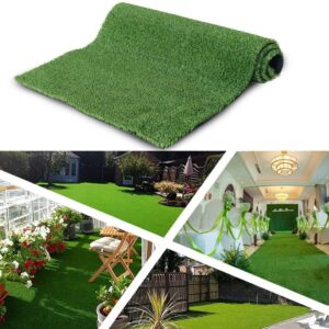 Sigetree Artificial Grass Mats Lawn Carpet Customized Sizes, Synthetic, Indoor Outdoor Landscape, Faux Grass Rug for Pets 3Feet X 5Feet