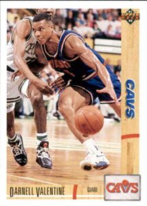 basketball nba 1991-92 upper deck #227 darnell valentine #227 nm cavaliers