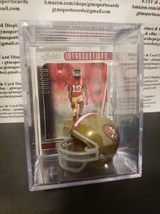 deebo samuel san francisco 49ers mini helmet card display case collectible rb auto shadowbox autograph