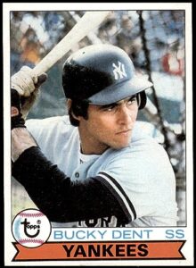 1979 topps # 485 bucky dent new york yankees (baseball card) nm/mt yankees