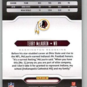 2019 Panini Playbook #137 Terry McLaurin Washington RC Rookie NFL Football Trading Card