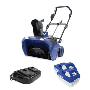 snow joe 24v-x2-20sb 20-inch 48 cordless snow blower, kit (w/2 x 24-volt 4.0-ah batteries and charger)