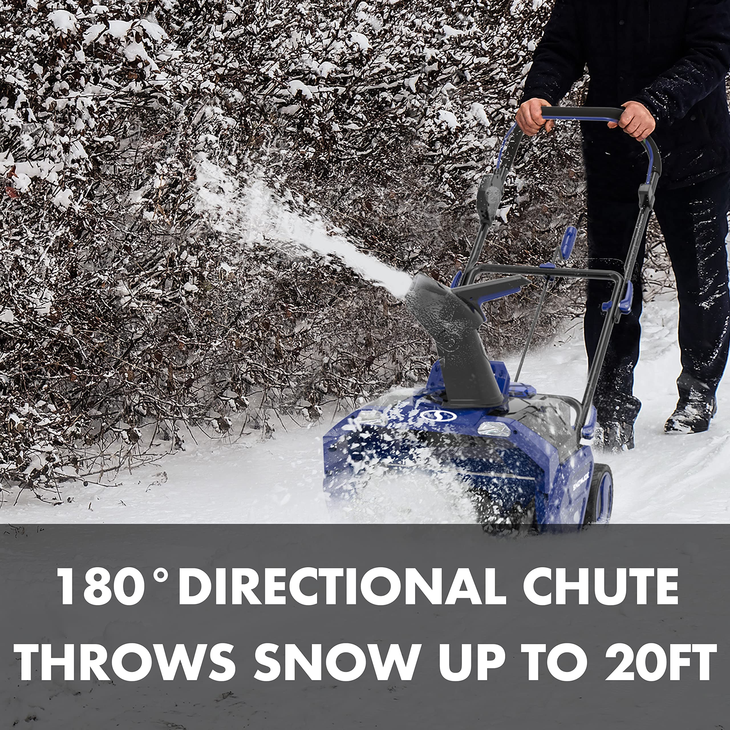 Snow Joe 24V-X2-20SB 20-Inch 48 Cordless Snow Blower, Kit (w/2 x 24-Volt 4.0-Ah Batteries and Charger)