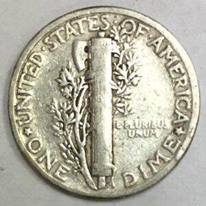 1942 P (ERROR) Mercury Dime 90% Silver 10c VG