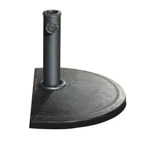 COBANA Half Round Patio Umbrella Base, Heavy-Duty Free Standing Resin Umbrella Stand, 20lb