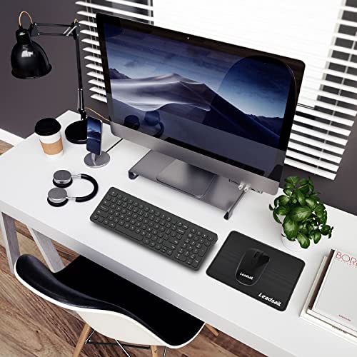 LeadsaiL Wireless Keyboard and Mouse Combo, Wireless USB Mouse and Computer Keyboard Set, Compact and Silent for Windows Laptop, Desktop, PC