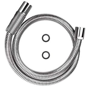 kwode pre-rinse hose 44" flexible stainless hose replacement kit for commercial kitchen sink faucet on compartment sinks with spray valve