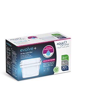 Aqua Optima Evolve+ EPS311 30 Day Water Filter Cartridge 3Pack (3 Months Supply), 3 Count (Pack of 1), White