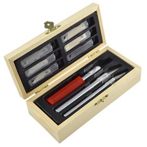 hobby knife set | Precision Knife with Blades | Craft Hobby Knife Kit | Wood craft knife with exact cut blades | art knives EZ-CTPRO