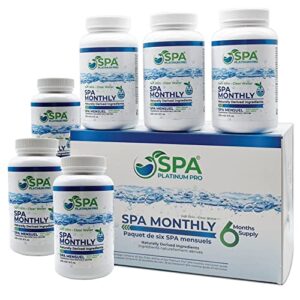 spa platinum pro natural hot tub treatment - hot tub water treatment - easy to use spa water treatment - natural spa hot tub treatment - six months supply hot tub treatment