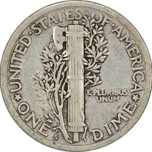 1924 S Mercury Dime VF