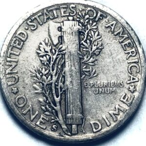 1942 S Mercury Silver Dime Seller Fine