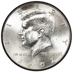 2002 d bu kennedy half dollar choice uncirculated us mint