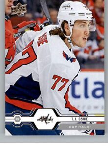 2019-20 upper deck #61 t.j. oshie washington capitals nhl hockey trading card