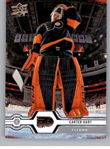 2019-20 upper deck #77 carter hart philadelphia flyers nhl hockey trading card