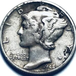 1944 P Mercury Silver Dime Seller Very Fine