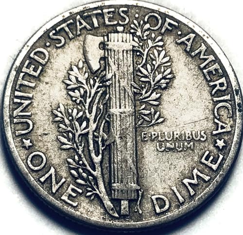 1944 P Mercury Silver Dime Seller Very Fine