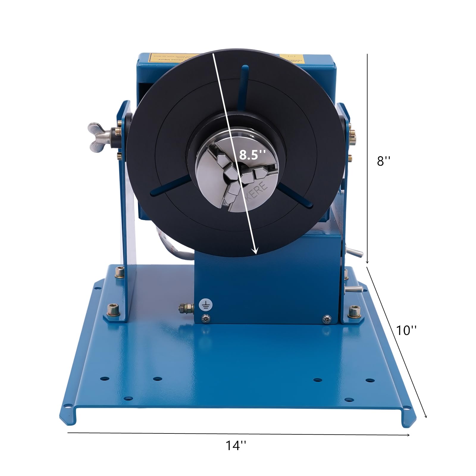 Rotary Welding Positioner Turntable Table 10KG 22LB Welding Positioner Positioning Turntable 0-90° Welder Positioner Turntable Machine 2-20RPM Adjustable Speed Positioning Rotary Turn Table