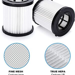 DCV5801H Hepa Replacement Filter Compatible for DeWalt DCV580 & DCV581H Wet Dry Vacuum Pack of 2